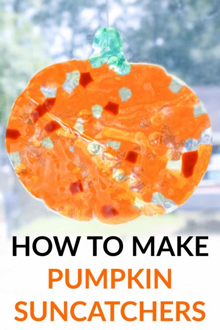 DIY Fall Pumpkin Suncatchers | Scrappy Geek